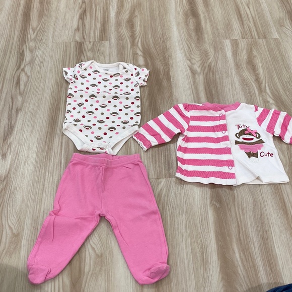 Baby Starters | Matching Sets | Baby Starters 3 Tutu Cute Monkey ...